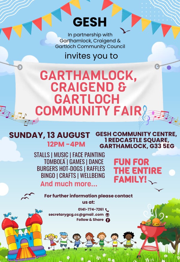 Join Us at the Garthamlock, Craigend & Gartloch Community Fair Day ...